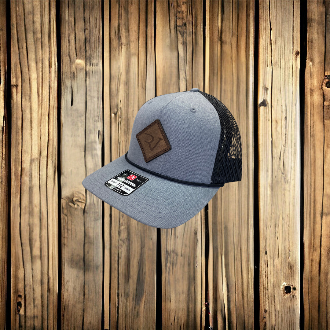 Rodeo Vegas Leather Patch Grey Hat - Rodeo Vegas